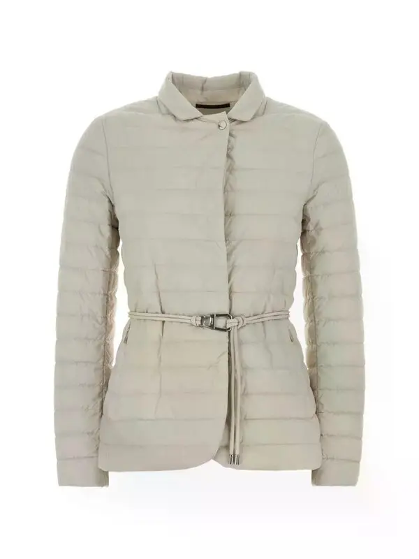MOORER Belted Quilted Jacket