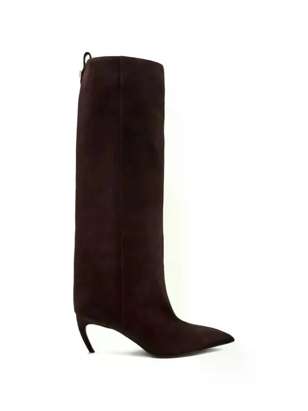Attico Lea Heeled Boots - Brown
