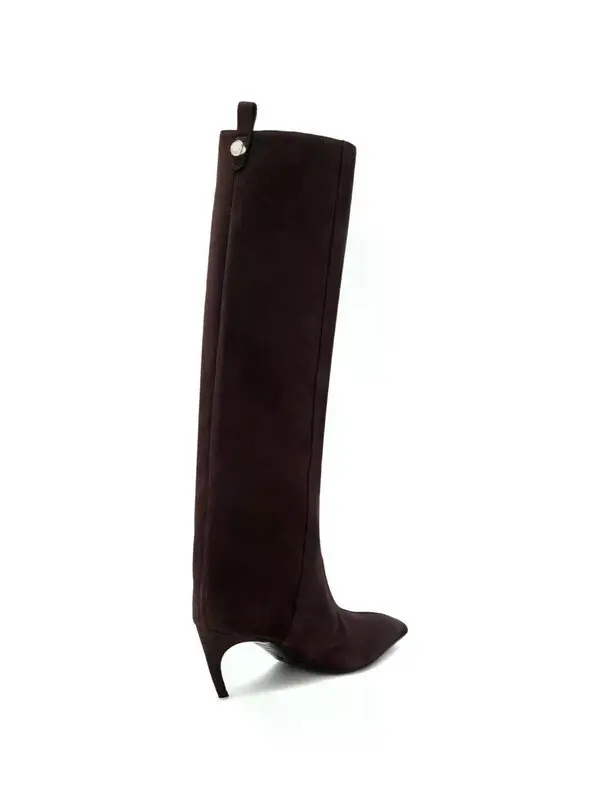Attico Lea Heeled Boots - Brown