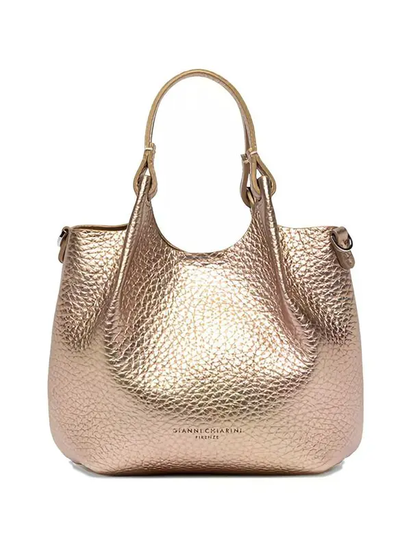 GIANNI CHIARINI Grained-leather Shoulder Bag - Neutrals