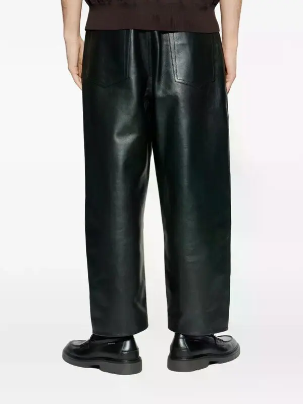 JIL SANDER Leather Pack-pocket Trousers