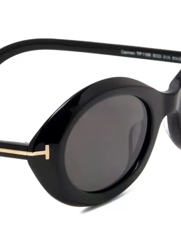 TOM FORD Sunglasses With Oval Frame - Black