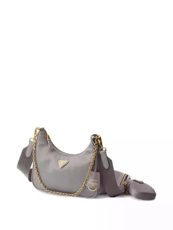 Prada 2005 Re-edition Re-nylon Shoulder Bag - Grey
