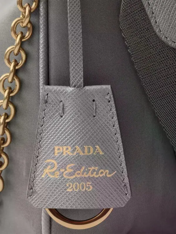Prada 2005 Re-edition Re-nylon Shoulder Bag - Grey