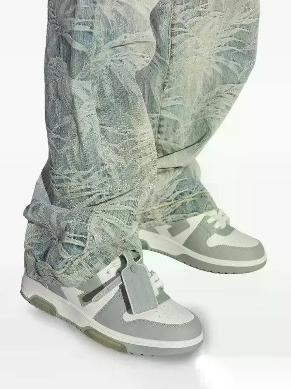 Off-White Out Of Office Leather Sneakers - Grey