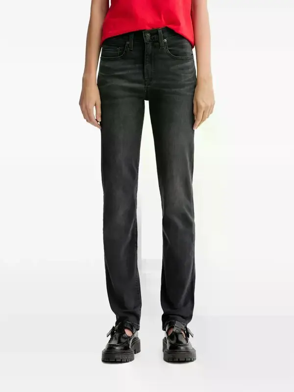 LEVI'S 724 Five-pocket Straight Jeans - Grey