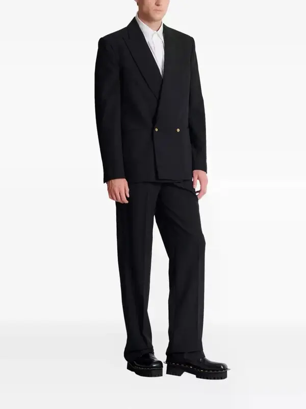 Balmain Double-breasted Wool Blazer - Black