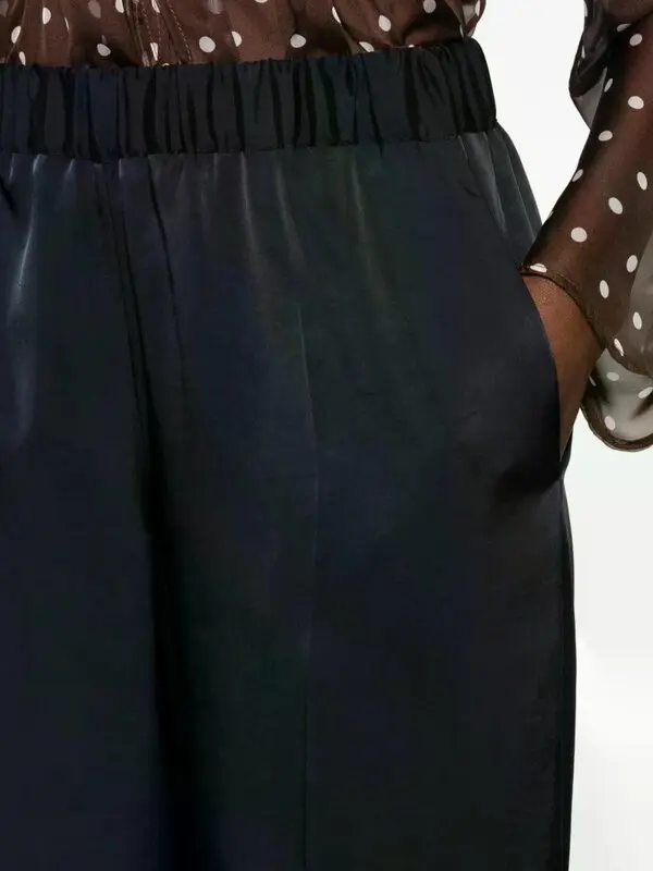 P.a.r.o.s.h Elastic Waist Palazzo Pants - Blue