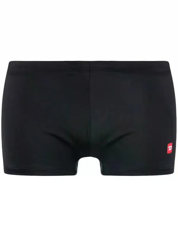 DIESEL® Logo-print Boxers - Black