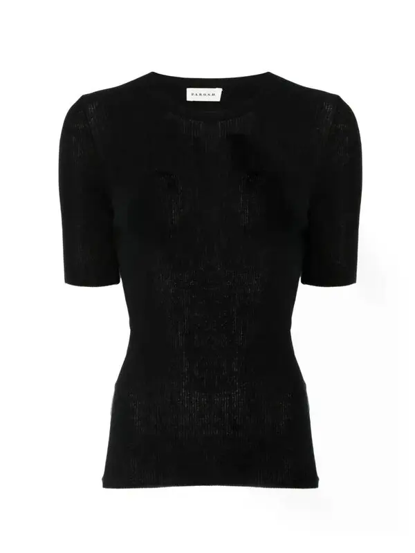 P.a.r.o.s.h Ribbed T-shirt - Black