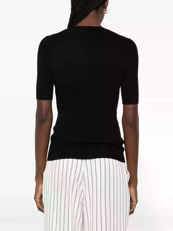 P.a.r.o.s.h Ribbed T-shirt - Black