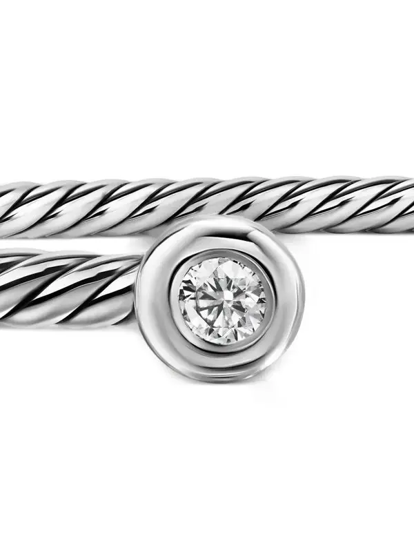 David Yurman Sterling Diamond Cable Bracelet