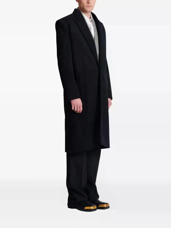 Balmain Single-breasted Wool And Cashmere Coat