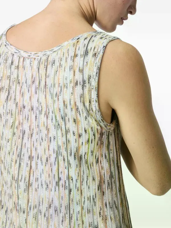 Missoni Pleated Striped Mini Dress