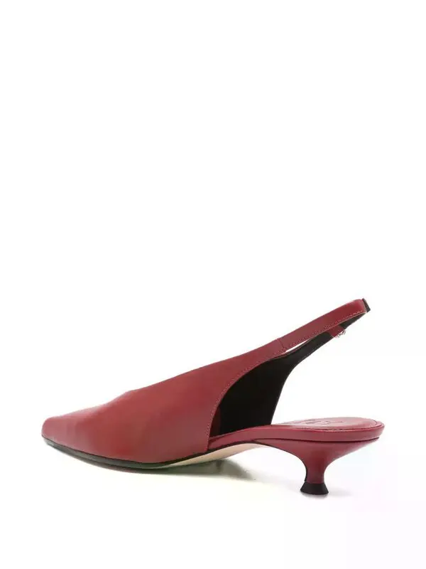 AeydĒ Camila Point-toe Slingback Pumps - Red