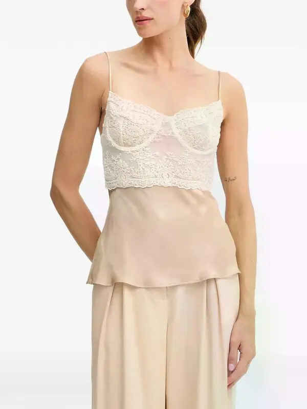 Bardot Lace-panel Top