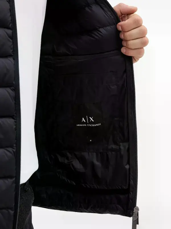 Armani Exchange Quilted Zip Jacket - Blue