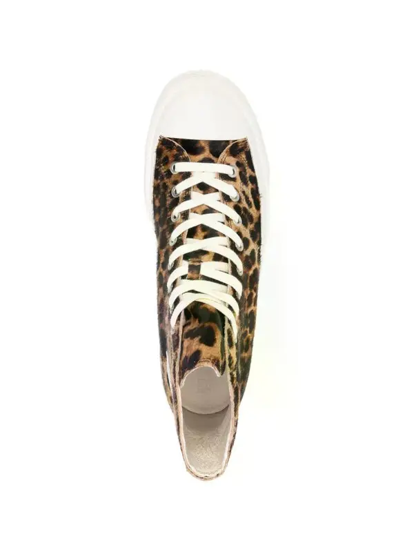 CONVERSE First String Chuck Taylor All Star Leopard-print Sneakers - Brown