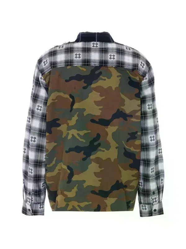 Amiri Patchwork Shirt - Blue