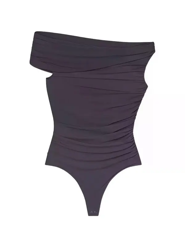 AGOLDE Draped Bodysuit - Grey