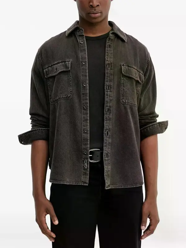 Rag & Bone Buttoned Pocket Overshirt - Brown