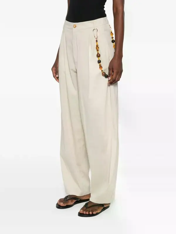 DARKPARK Beaded Trousers - Neutrals