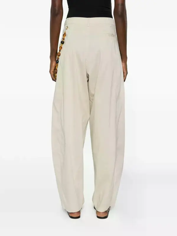 DARKPARK Beaded Trousers - Neutrals