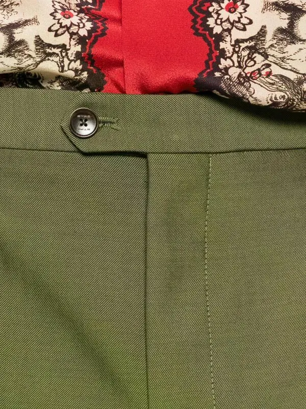 Etro Pleated Trousers - Green