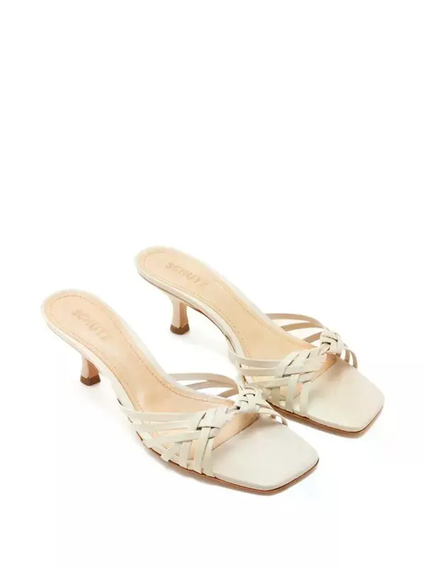 Schutz Tara Braided-strap Sandals - Neutrals