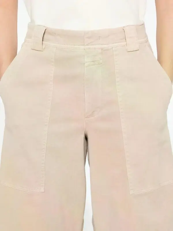 Closed Patch-pocket Tapered Trousers - Neutrals