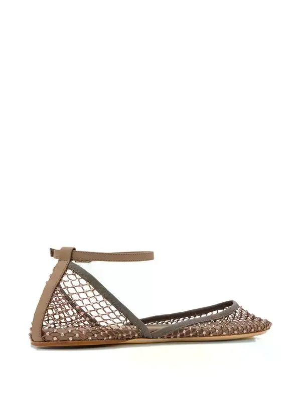 Christopher Esber Ankle-strap Embellished Ballet Flats