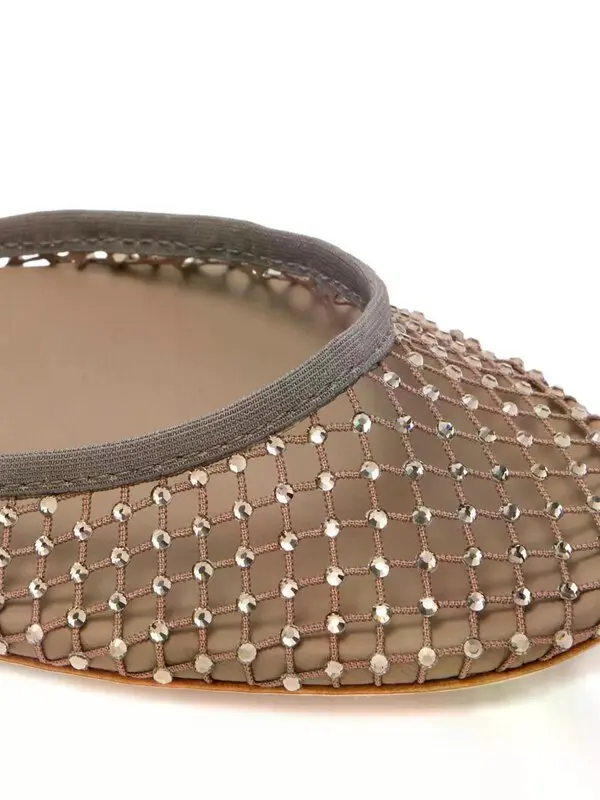 Christopher Esber Ankle-strap Embellished Ballet Flats