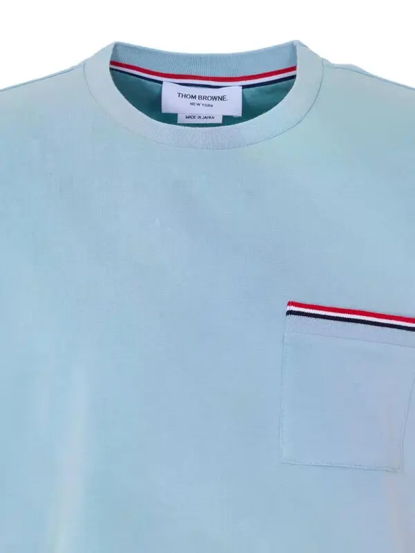 Thom Browne Chest-pocket Crew-neck T-shirt - Blue