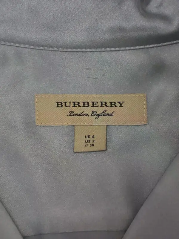 Burberry Silk Asymmetrical Wrap Dress