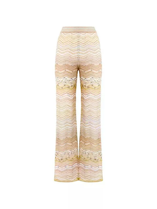 Missoni Chevron-knit Sequin-embellished Trousers