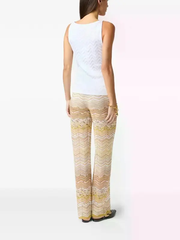 Missoni Chevron-knit Sequin-embellished Trousers