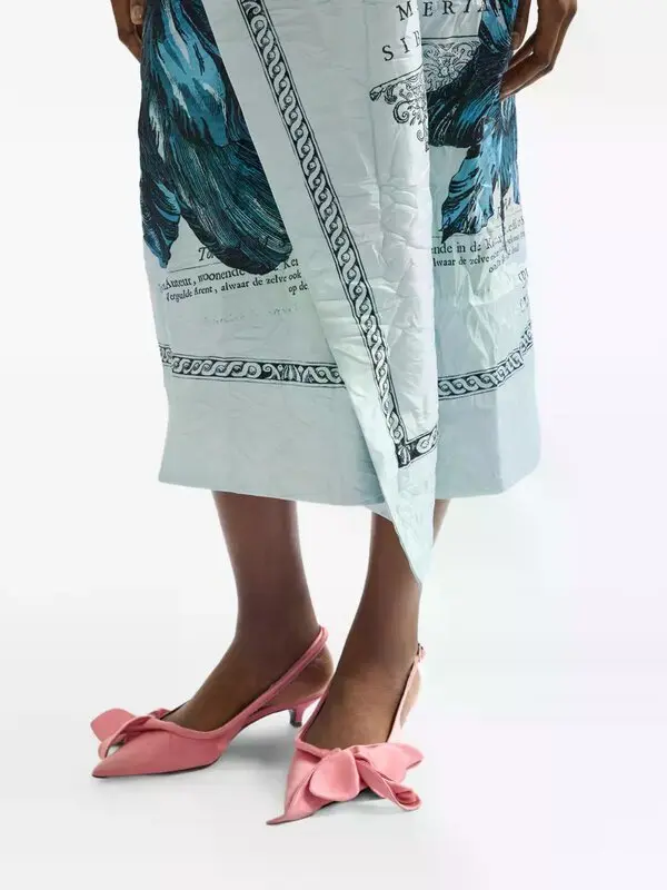 Erdem Printed Midi Skirt - Blue