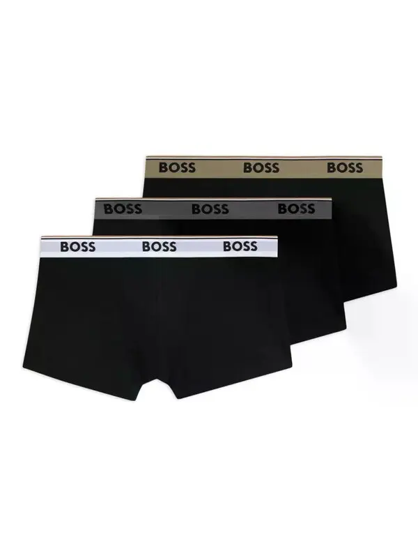 BOSS Logo-waistband Boxers - Black