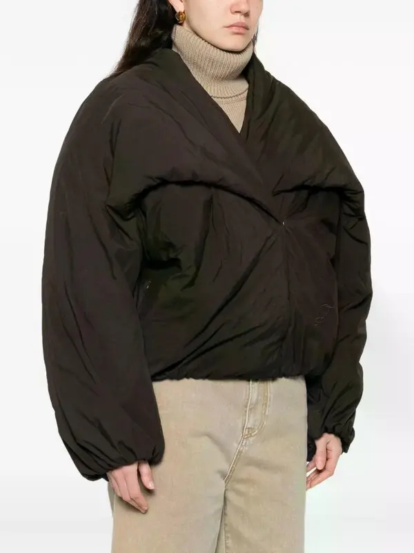 Jacquemus The Paysan Shawl-collar Puffer Jacket - Brown