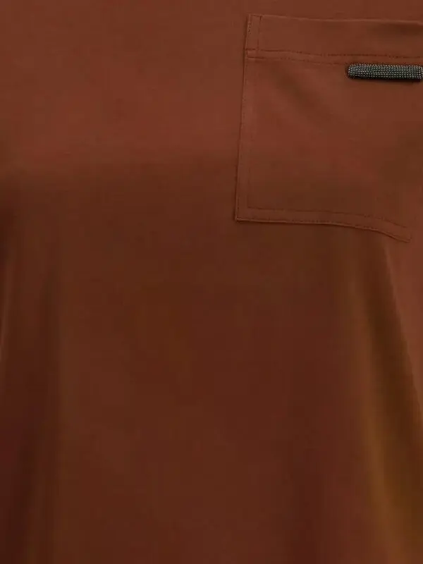 Brunello Cucinelli Monili Embellished Pocket T-shirt