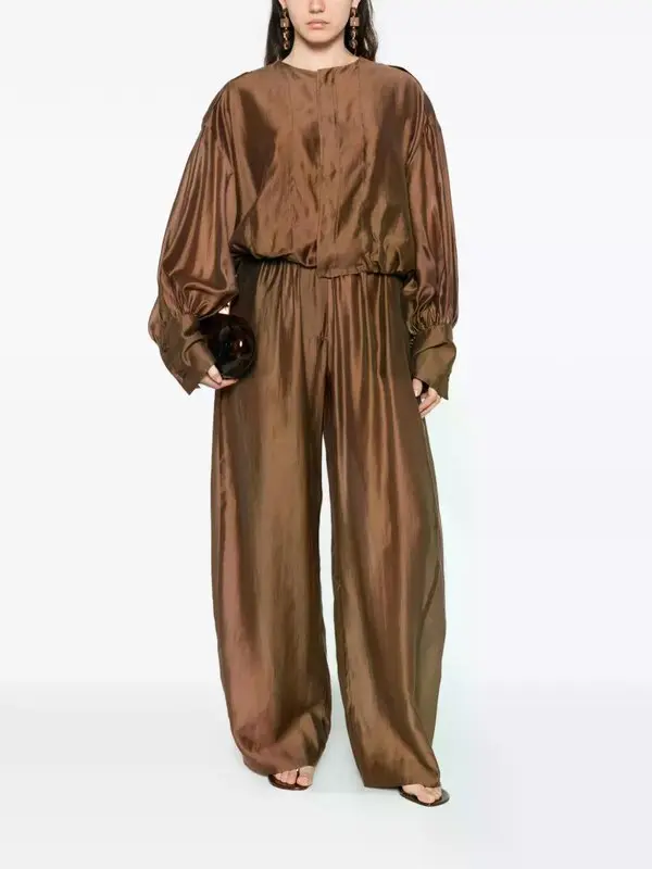 THELATEST Wide Leg Trousers - Brown