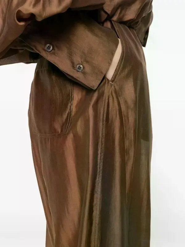 THELATEST Wide Leg Trousers - Brown