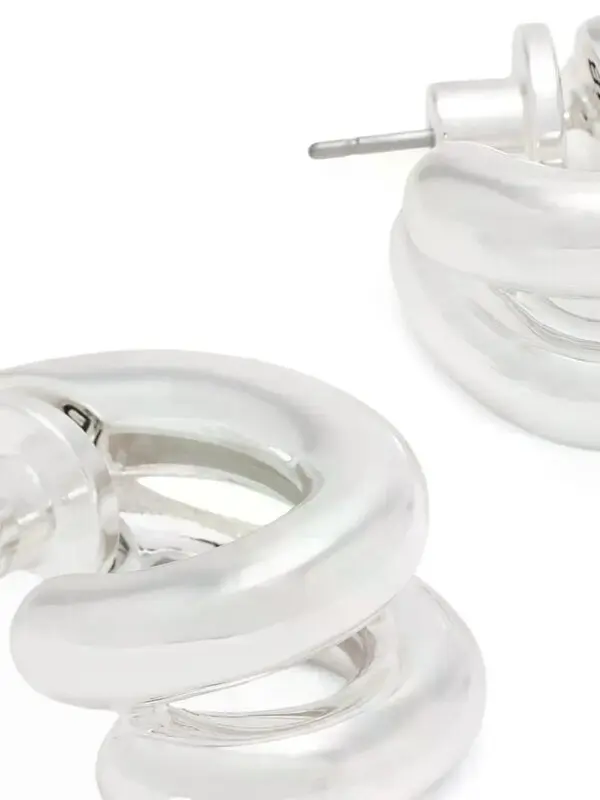 Jenny Bird Florence Twisted Hoop Earrings - Silver