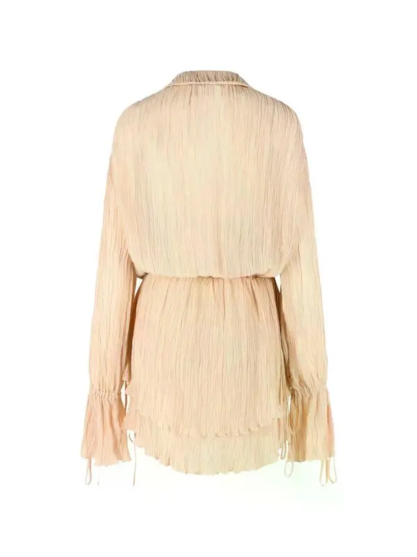 Blumarine Belted Pleated Mini Dress