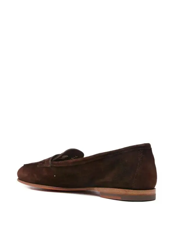 Santoni Carla Suede Penny Loafers