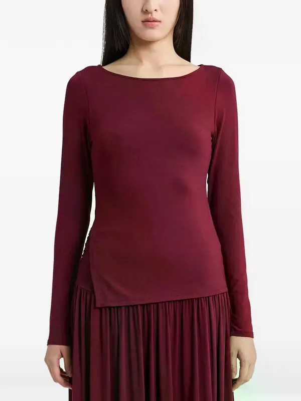 DETERM; Long-sleeve Blouse With Side-slit