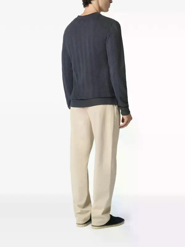 Missoni Crew Neck Chevron Pattern Sweatshirt