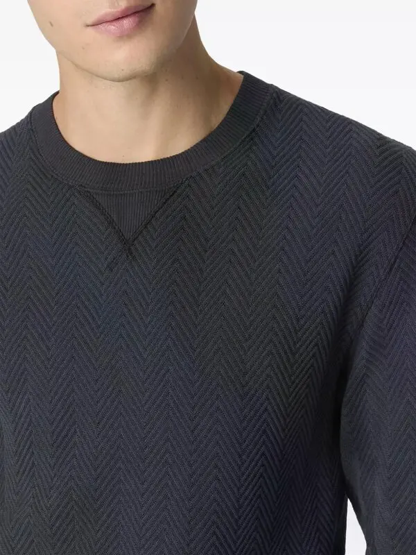 Missoni Crew Neck Chevron Pattern Sweatshirt