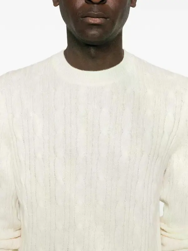 BOSS Cable-knit Crew-neck Sweater