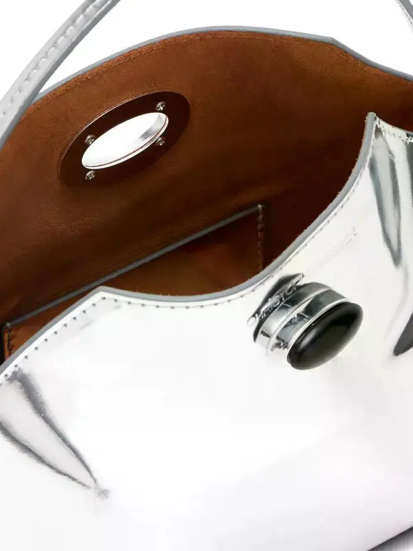 Christopher Esber Turnlock Mini Bag - Silver